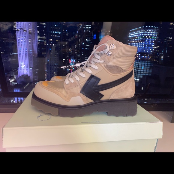 Off-White | Shoes | Offwhite Arrow Motif Sneaker Boots | Poshmark